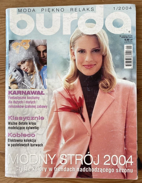 BURDA MAGAZINE ISSUE: 1/2004 Used but in excellent vintage condition. £ ...