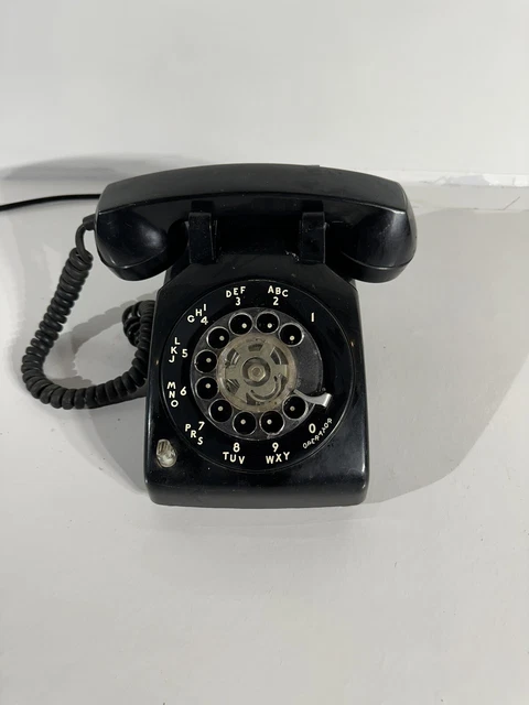 VINTAGE ITT BLACK Rotary Dial Telephone Has Volume Control £47.36 ...