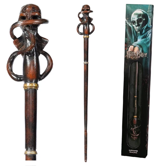 HARRY POTTER DEATH Eater Swirl Character Wand by Noble Collection ...