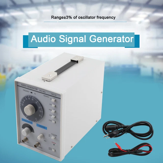 TAG-101 AUDIO SIGNAL Generator Signal Source Low 10Hz-1MHz Frequency W ...
