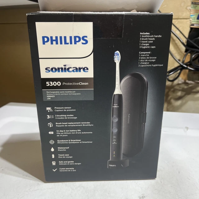 PHILIPS SONICARE PROTECTIVECLEAN 5300 Rechargeable Electric Toothbrush ...