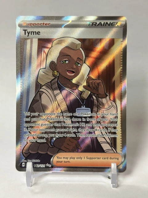 TYME 143/131 POKÉMON TCG S&V Prismatic Evolutions Full Art Trainer NM ...