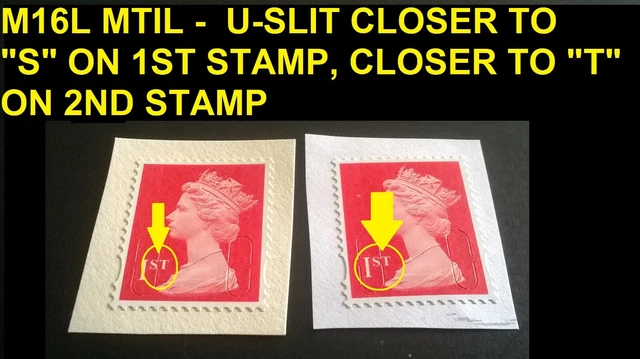 2 ERROR/VARIETY 1ST Position Vary Machin 1St Class M16L Mtil 2016 ...