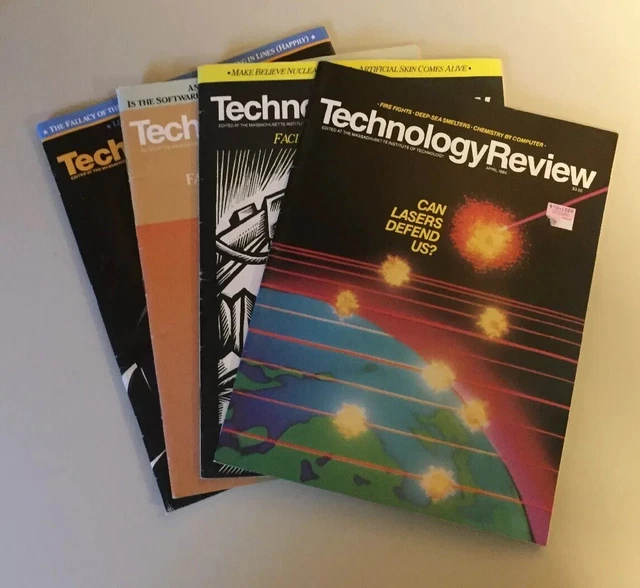 4 VINTAGE 80S MIT TECHNOLOGY REVIEW Magazines VHTF £32.77 - PicClick UK