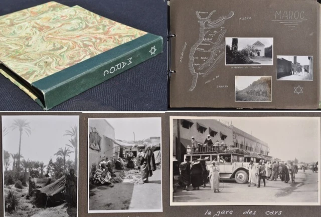 ALBUM PHOTOS VOYAGE Maroc Rabat Marrakech Casablanca Tanger Fez... 1920 ...