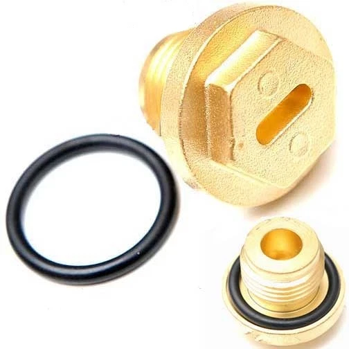 LAND ROVER DEFENDER V8 Radiator Filler Brass Plug Drain And O Ring Kit ...