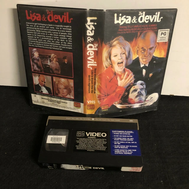 LISA & THE DEVIL Rare Ex-Rental VHS SHOWCASE VIDEO SCARCE HORROR Mario ...