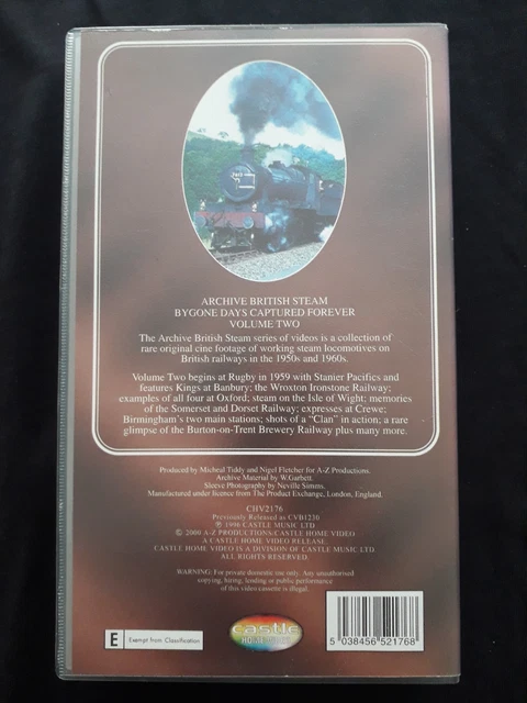 ARCHIVE BRITISH STEAM - Bygone Days Captured Forever. (Vhs Tape). £4.37 ...