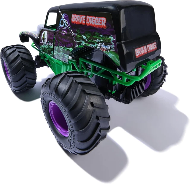MONSTER JAM, OFFICIAL Smash & Bash Grave Digger Remote Control Indoor ...