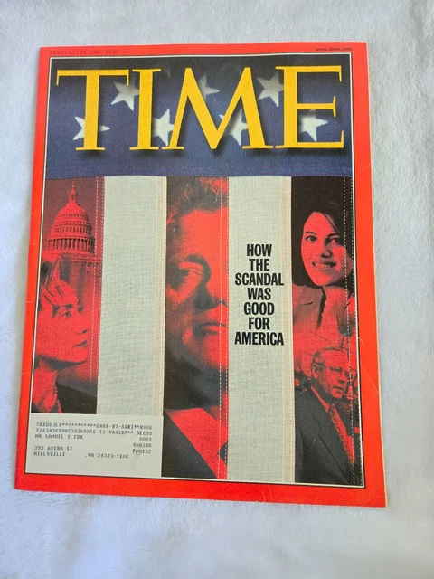 TIME MAGAZINE FEBRUARY 22, 1999 How the Scandal was Good for America £8 ...