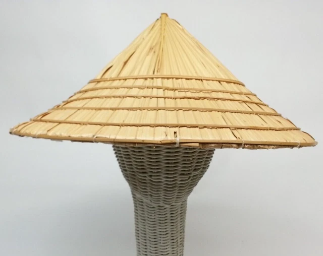 VINTAGE RICE PADDY Hat Conical Asian Oriental $39.99 - PicClick