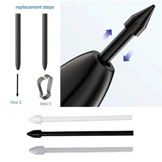 TABLETS PEN MAINTENANCE Tip 5PCS Sensitive Nibs With Clip For S6 T860 ...
