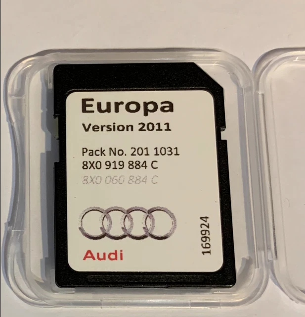 GENUINE AUDI A1 A6 A7 Q3 RMC Maps Sat Nav SD Card 2011 8X0919884C £29. ...