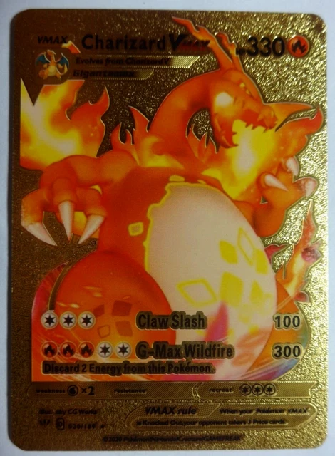 PURPLE CHARIZARD/DRACAUFEU FRENCH Version VMAX Gold Foil Pokémon Card £ ...