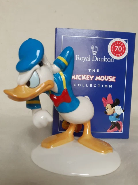 ROYAL DOULTON MICKEY MOUSE COLLECTION DONALD DUCK 70 Years DISNEY £12. ...