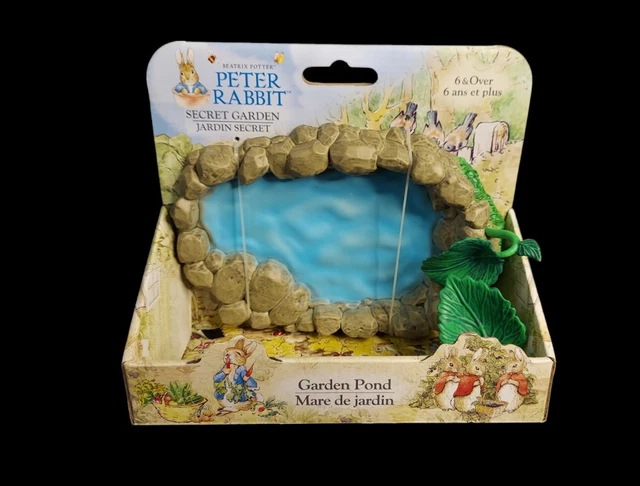 BEATRIX POTTER PETER Rabbit Secret Garden pond Fairy gardens Dollhouse ...