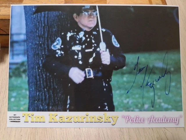 TIM KAZURINSKY SCHAUSPIELER "Police Academy" Orginal Signiertes Foto ...