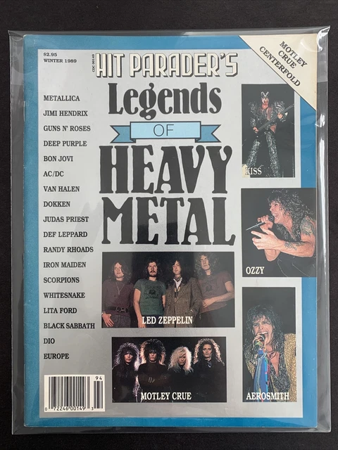 1989 • HIT Parader Magazine • WINTER • Legends of Heavy Metal * KISS # ...