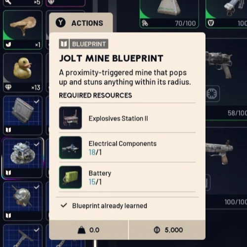 JOLT MINE BLUEPRINT Arc Raiders £2.77 - PicClick UK