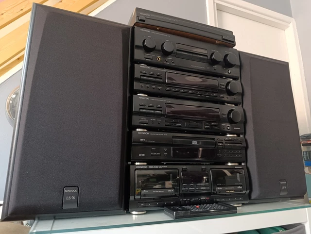 KENWOOD A-76 HIGH End Stack System Separate Stereo w. Speakers & Remote ...