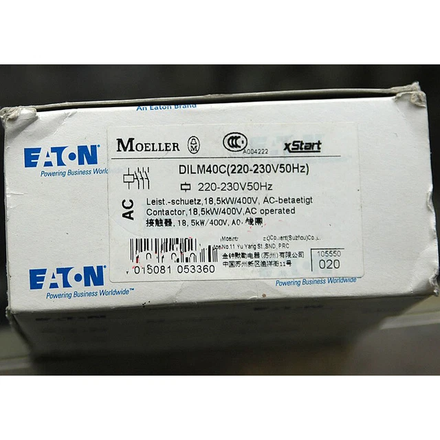 UN NOUVEAU CONTACTEUR Moeller EATON DILM40C 220-230V 50HZ livraison ...