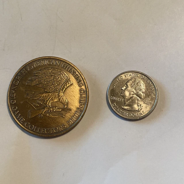 NORTH AMERICAN HUNTING Club Whitetail Deer Collectors Medallion Coin £3 ...