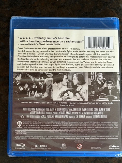 QUEEN CHRISTINA (BLU-RAY) Greta Garbo John Gilbert (US IMPORT) £17.22 ...