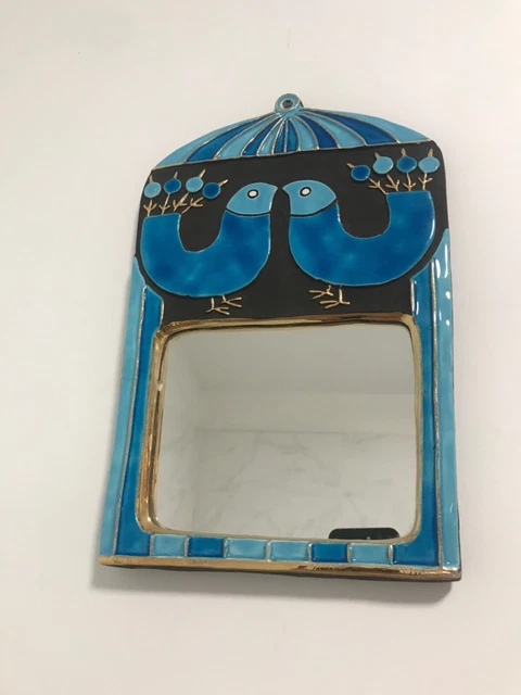 MITHÉ ESPELT MIROIR «cage» bleu nuancé réalisé en 1970. EUR 1.350,00 ...