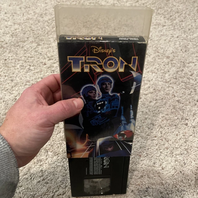 TRON 1982 WALT Disney Movie VHS Video Tape 1997 Jeff Bridges Steven ...
