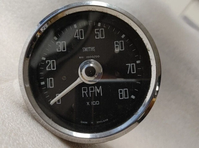 VINTAGE SMITHS REV COUNTER MINI COOPER - RV1 1000/00 GENUINE - Square ...