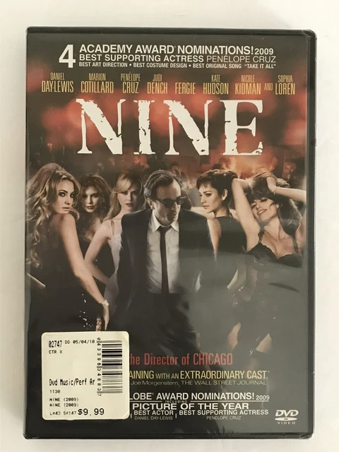 NINE (DVD, 2009) Daniel Day Lewis Penelope Cruz Kate Hudson Fergie NEW ...
