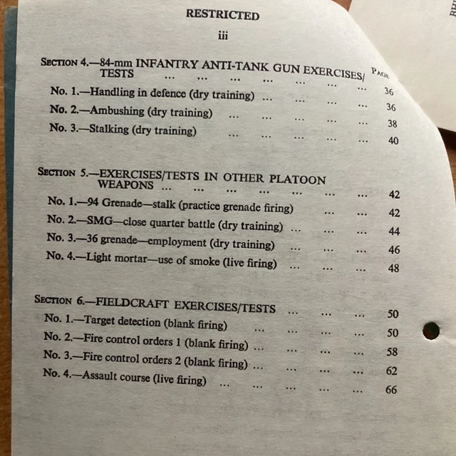 BATTLE HANDLING, 1969. Original British Firearms History Pamphlet inc ...