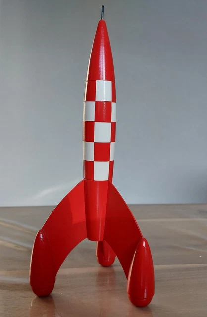 ANCIENNE FUSÉE EN BOIS TINTIN et MILOU - AROUTCHEFF - EUR 36,00 ...