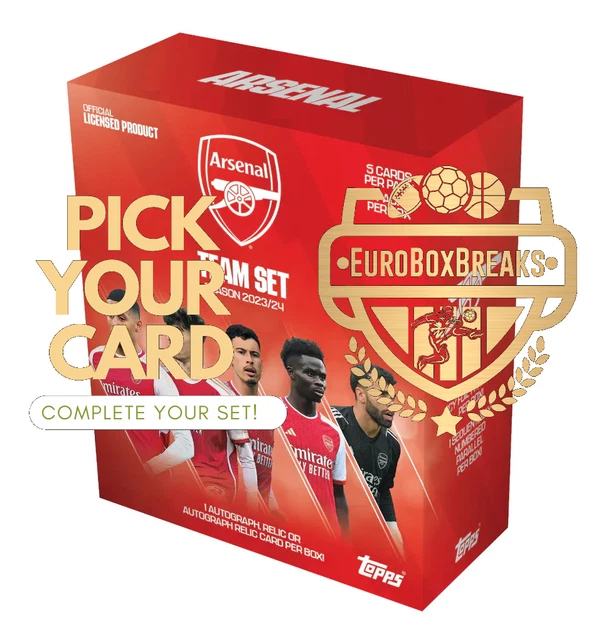 2023-24 TOPPS ARSENAL Team Set Base & Inserts ***PICK YOUR CARD*** EUR ...