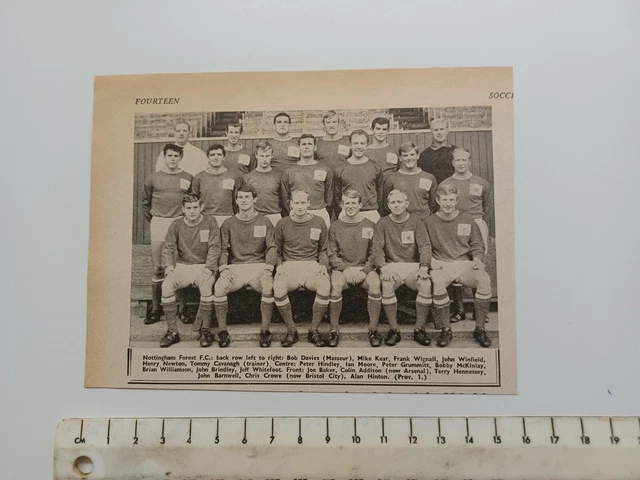 TEAM PIC FROM 1960's FOOTBALL Magazine - NOTTINGHAM FOREST £0.99 ...