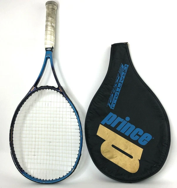 PRINCE GRAPHALU EXCEL Graphite Tennis Racket w/ Case 107 Head Size 4 1/ ...