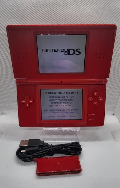 NINTENDO DS LITE Red Handheld With USB Charger, and GBA Cover £35.00 ...