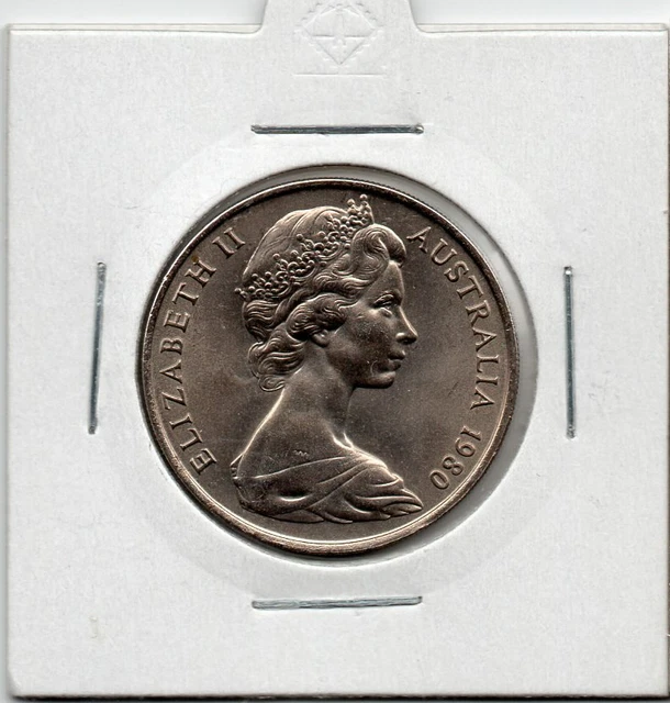 AUSTRALIAN: 1980 20 Cent Unc Coin In 2X2 Holder EUR 3,11 - PicClick FR