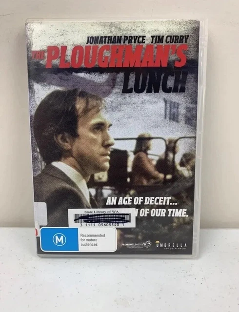 THE PLOUGHMAN'S LUNCH DVD, 1983 Drama Jonathan Pryce, Tim Curry ...