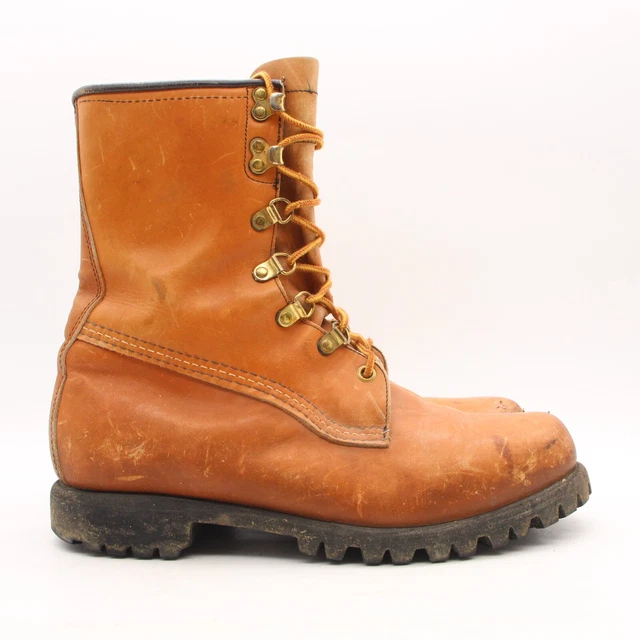 EDDIE BAUER SEATTLE Boots Men's 8.5 D Brown Leather Hiking Boots USA Outdoors £41.21 - PicClick UK