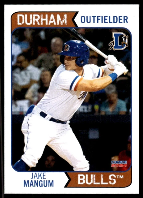 2024 CHOICE JAKE Mangum recrue Durham Bulls Tampa Bay Rays EUR 4,43 ...
