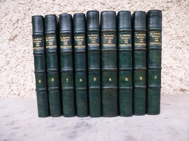 LES THIBAULT PAR Roger MARTIN du GARD 9 volumes complets nrf GALLIMARD ...