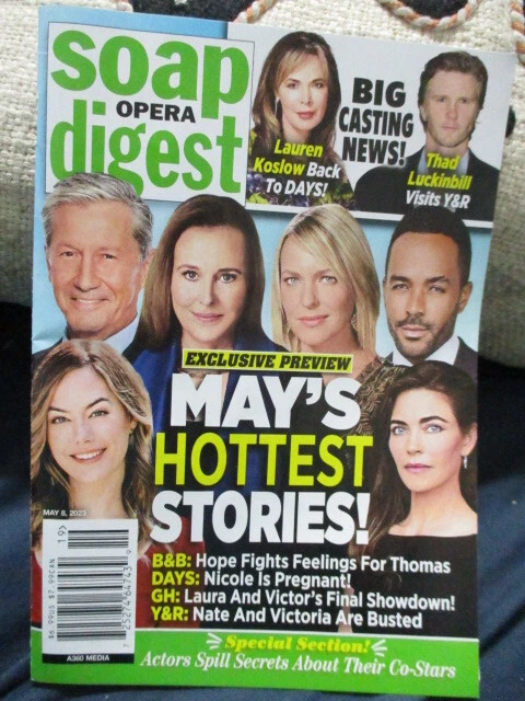 SOAP OPERA DIGEST 5/8/23 Maura West James Hyde Michael R. Jackson £11. ...