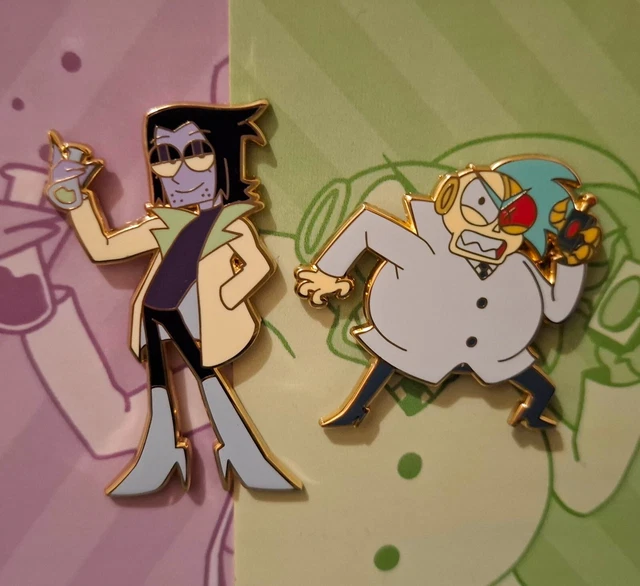 PROFESSOR VENOMOUS AND Lord boxman OK KO enamel pin badge £16.15 ...