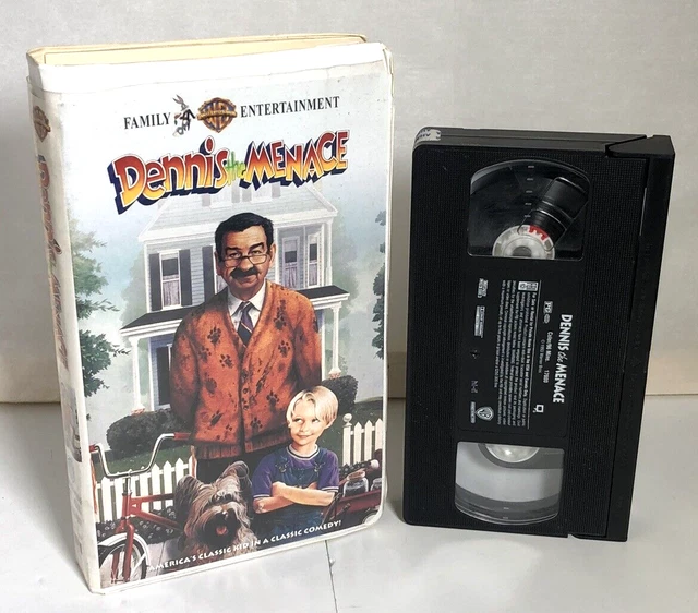 DENNIS THE MENACE (VHS, 1993, Clamshell) Walter Matthau Family Warner ...