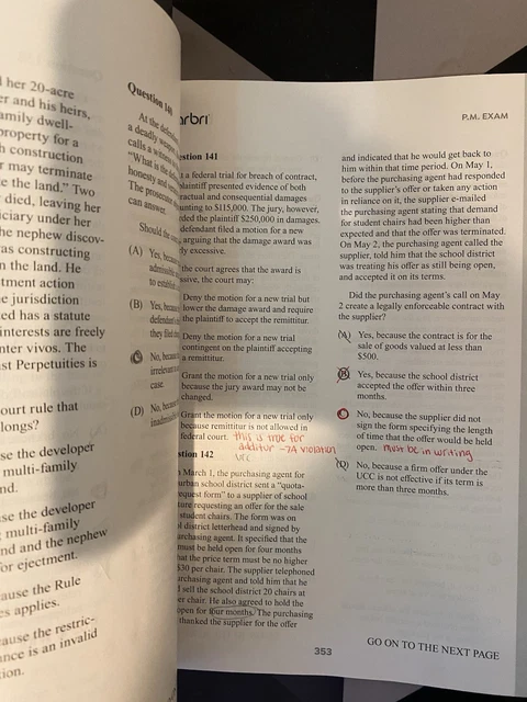 BARBRI MBE MULTISTATE Practice Exam Workbook 2025 -2026 ISBN ...