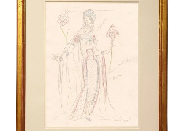 PAUL POIRET FASHION Drawing Sketch Concept Art Deco Erte Paris Couture ...