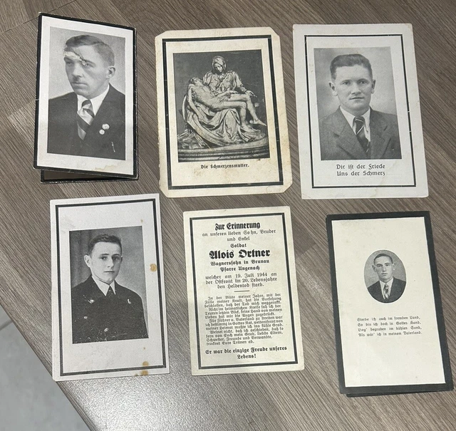 WW2 GERMAN MILITARY Soldiers Death Cards Killed On Eastern Front £3.00 ...