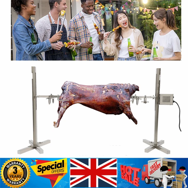 SPIT HOG ROASTER BBQ Barbecue Lamb Goat Rotisserie Spit Roast Grill ...