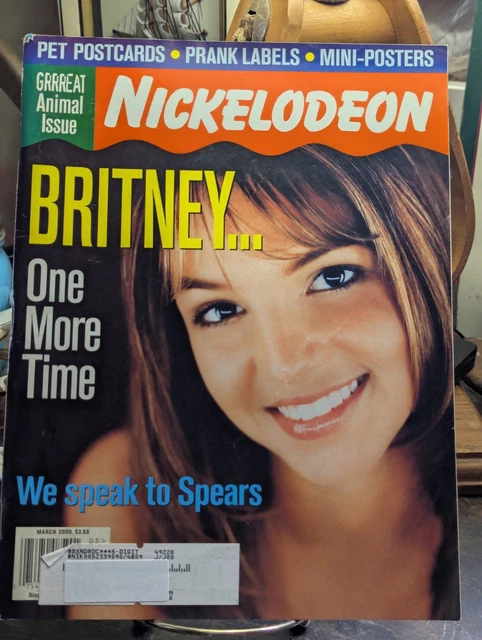NICKELODEON MAGAZINE MARCH 2000 Issue #59 Y2K Britney Spears with ...